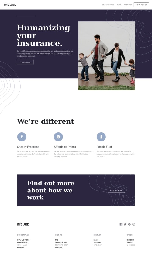Frontend Mentor | Insure landing page coding challenge solution Frontend Mentor | Insure landing page coding challenge solution
