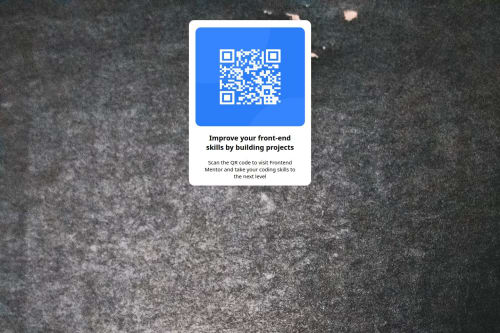 Frontend Mentor | QR-code-scanner template, I used html and css to build this template. coding ...