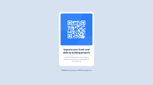 Frontend Mentor | Pure CSS QR Code card coding challenge solution