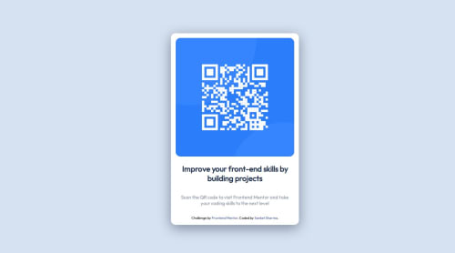 Frontend Mentor | QR code solution, clean and aestho coding challenge solution