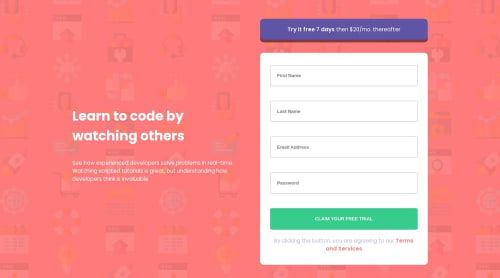 Frontend Mentor Intro Component With Sign Up Form Using Html Css Js