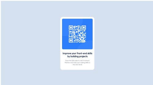 Frontend Mentor | QR code component using flex box coding challenge solution