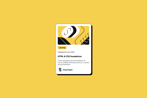 Frontend Mentor Mobile Responsive Using Html Css Only Coding Challenge Solution