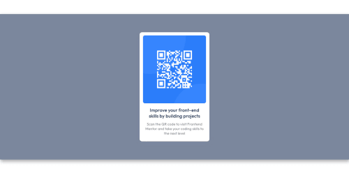 Frontend Mentor | QR code scanner using CSS flexbox coding challenge solution