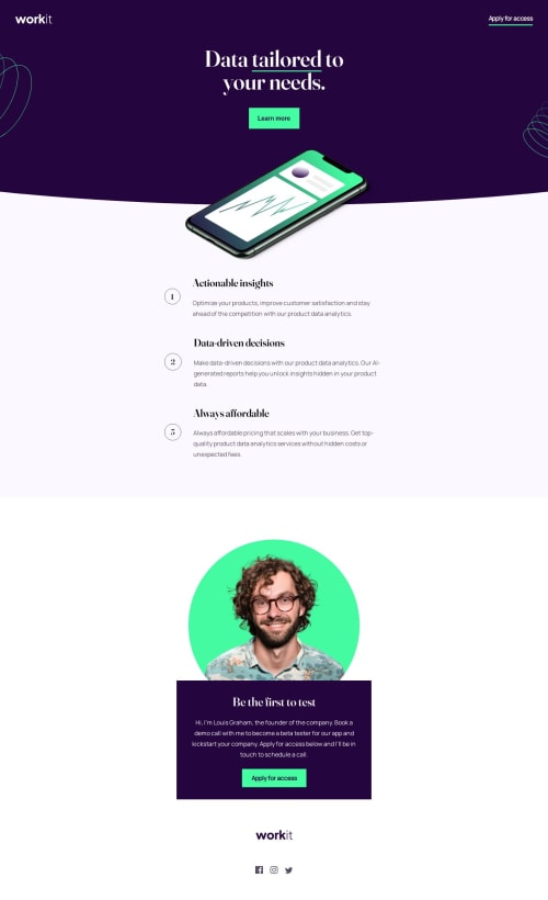 Frontend Mentor | Workit landing page using HTML and CSS only coding challenge solution