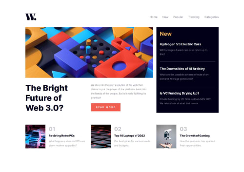 Frontend Mentor | Mobile-first solution using CSS Grid and Flexbox coding challenge solution