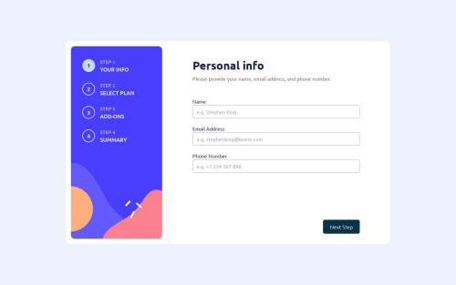 Frontend Mentor Multi Step Form With React Js Coding Challenge Solution