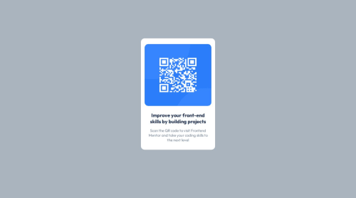 Frontend Mentor | QR-code coding challenge solution