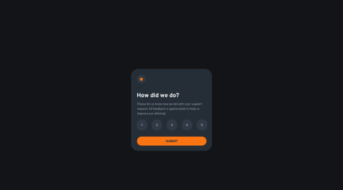 Frontend Mentor Interactive Rating Component Coding Challenge Solution