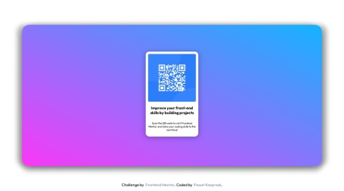 QR Code Component coding challenge solution | Frontend Mentor