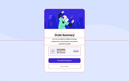 Order Page Component With Next Js coding challenge solution | Frontend Mentor