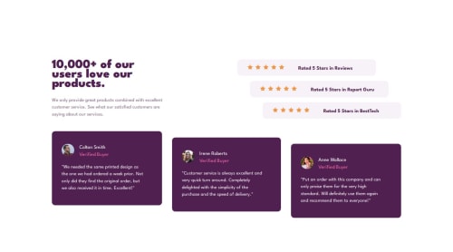 Frontend Mentor | Social proof section Using HTML & CSS coding ... Frontend Mentor | Social proof section Using HTML & CSS coding ...