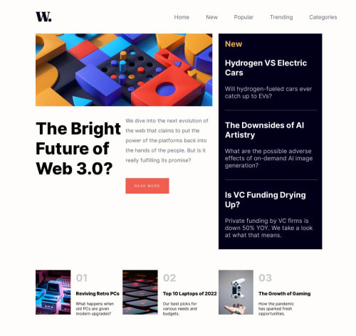 Frontend Mentor | Made with Html and Css coding challenge solution