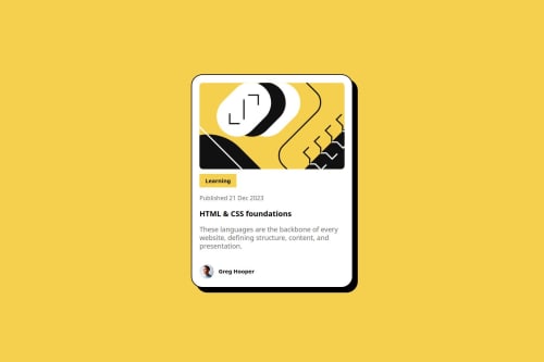 Frontend Mentor | To complete this challenge, I utilized HTML for the ...