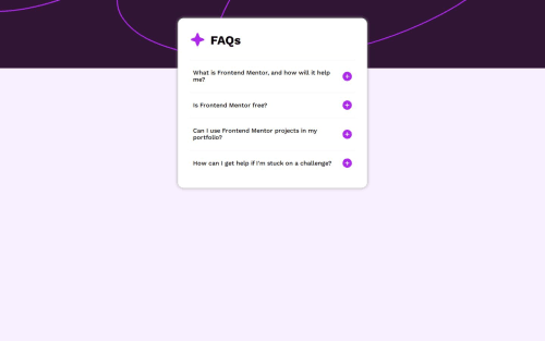 Frontend Mentor | FAQ accordion coding challenge solution Frontend Mentor | FAQ accordion coding challenge solution