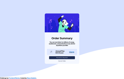 order summary challenge with html and css coding challenge solution