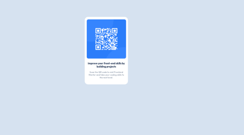Frontend Mentor | Responsive QR code component using CSS coding challenge solution