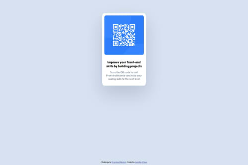 Frontend Mentor | QR Code component using flexbox, border radius, coding challenge solution