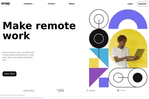 Frontend Mentor | Landing page with react tailwind and typescript coding challenge solution