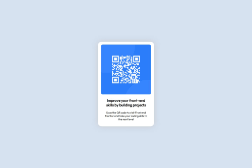 Frontend Mentor | QR Code Challenge in VSCode coding challenge solution