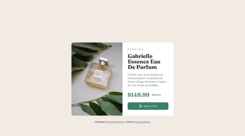 Product preview card component Using HTML & CSS FlexBox coding challenge solution