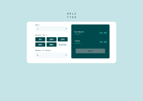 Tip calculator made using CSS Flexbox/Grid and Javascript coding challenge solution