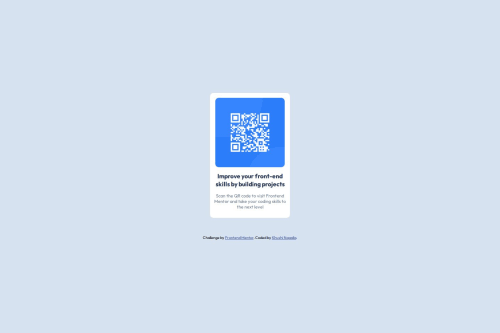 QRcode challenge using html,css coding challenge solution | Frontend Mentor