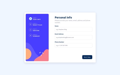 Frontend Mentor | Multi-step form with Angular coding challenge solution