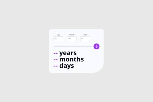 Frontend Mentor | age calculator app(react,typscript,tailwindCSS) coding challenge solution