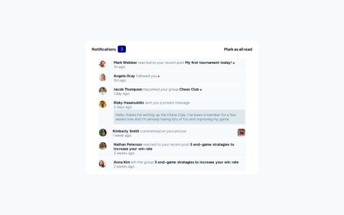Responsive Notification page using html and css done in vite coding challenge solution