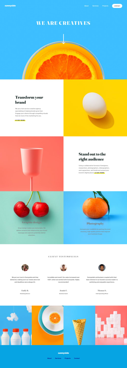 Frontend Mentor Sunnyside Landing Page With Html Css And Js Coding 9245