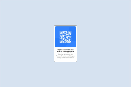 qr-code-using-flexbox coding challenge solution | Frontend Mentor