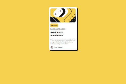 Frontend Mentor | Blog_review first submit (flexbox) coding challenge solution