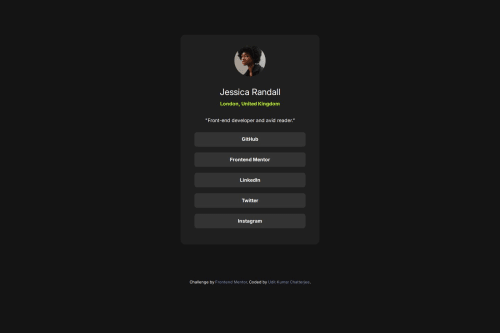 Responsive Social Links Profile using Flexbox and Transitions coding challenge solution ...