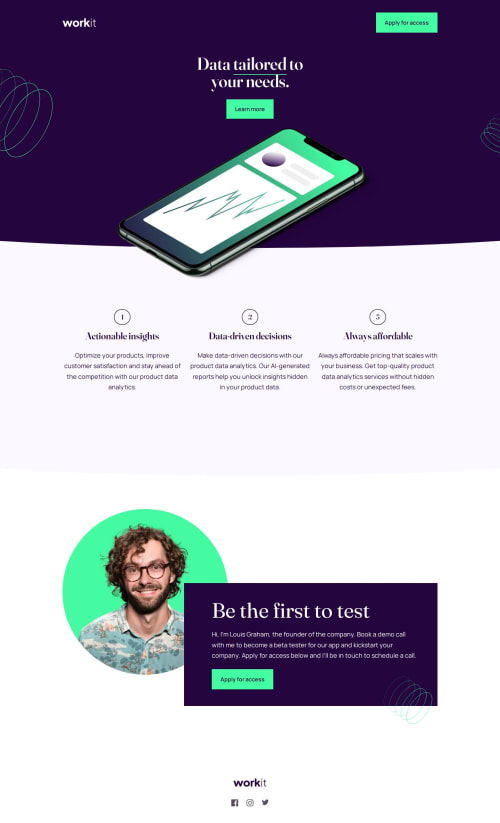 Frontend Mentor | Responsive landing with React and Tailwind coding challenge solution
