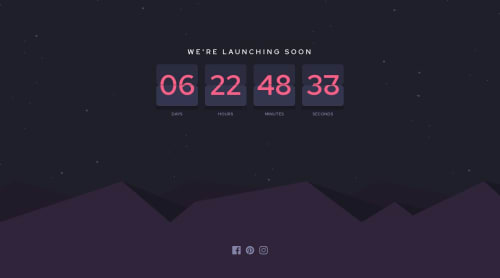 Frontend Mentor | launch-countdown-timer with Angular CLi, Typescript and scss coding challenge ...