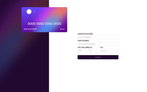 Frontend Mentor Interactive Card Details Form Pure Html Css Js Coding