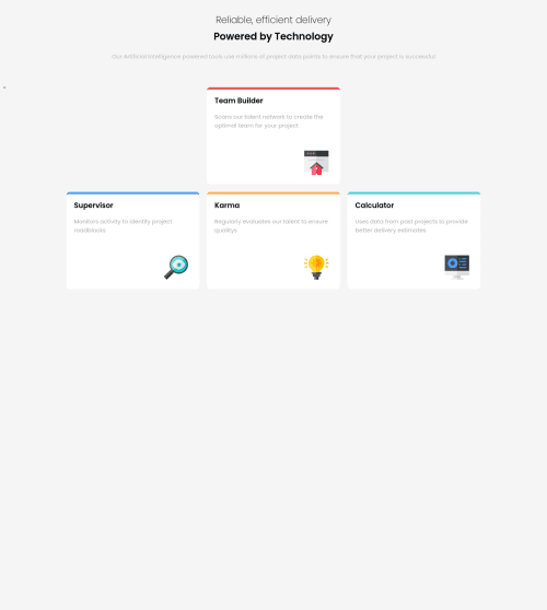 Frontend Mentor Four Card Feature Designed With Css Grid Coding 4621