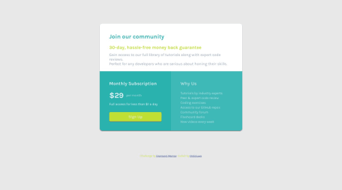 single-price-grid-component-master using html, css and flexbox coding challenge solution ...