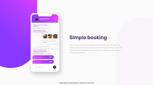 Frontend Mentor | Chat App CSS illustration Using CSS Animation coding challenge solution