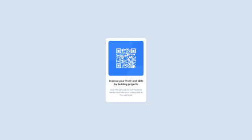 Frontend Mentor | QR Code challenge solution coding challenge solution