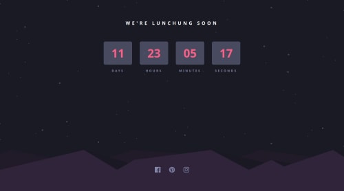 Frontend Mentor Launch Countdown Timer Coding Challenge Solution 4322