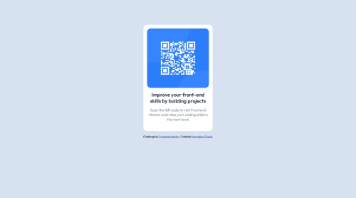 Frontend Mentor | QR code component using HTML and CSS coding challenge solution