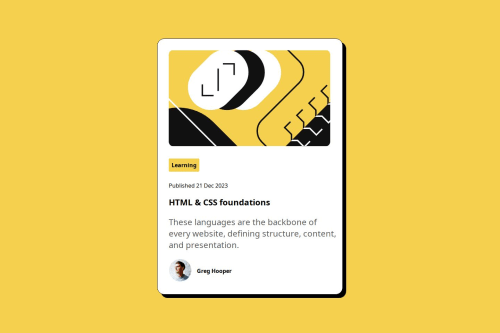 Frontend Mentor | blog review card coding challenge solution