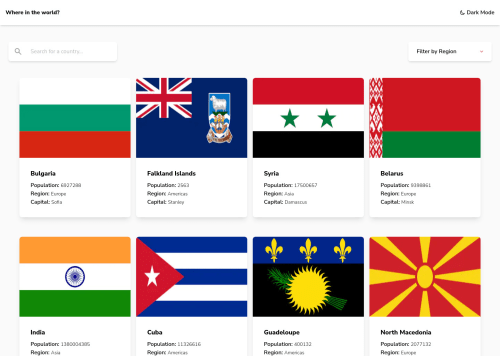 Frontend Mentor | REST Countries API using Nextjs ,tailwindCss and context api coding challenge ...