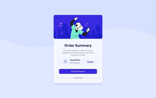 Frontend Mentor | order-summary-component coding challenge solution