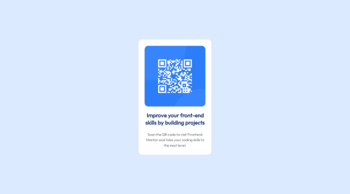 Frontend Mentor | QR Code Component using Vite, React.js, and Tailwind CSS coding challenge solution