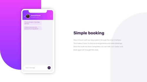 Responsive chat app illustration using CSS flexbox coding challenge solution | Frontend Mentor