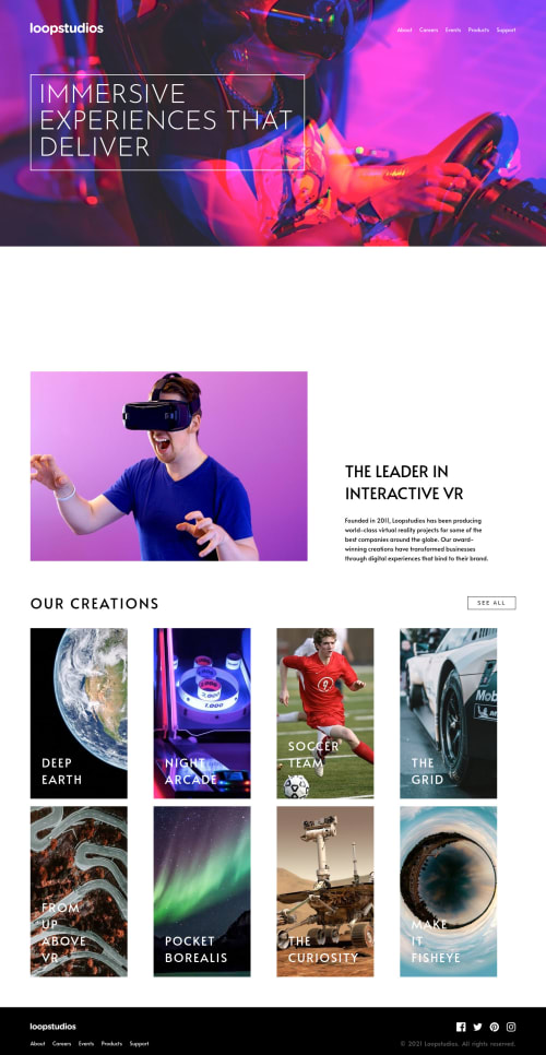 Frontend Mentor | Loop Studios Laning Page using HTML , CSS and JavaScript coding challenge solution