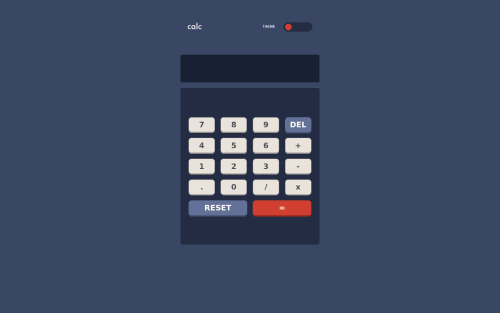 Frontend Mentor | Made this responsive calculator using JS and CSS grid coding challenge solution
